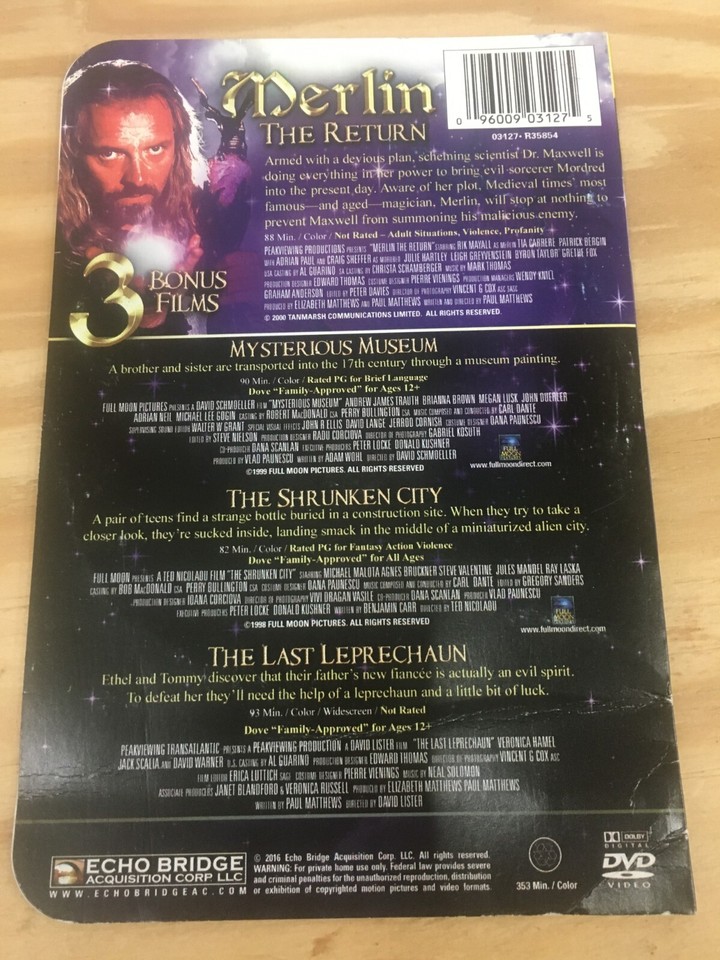 Merlin the Return - TV Movie Pack | eBay