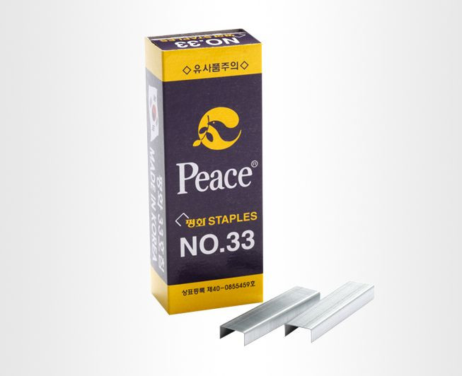 Korean PEACE Staples 5000pcs(No.33) Replacement Refill Staple, Made in ...