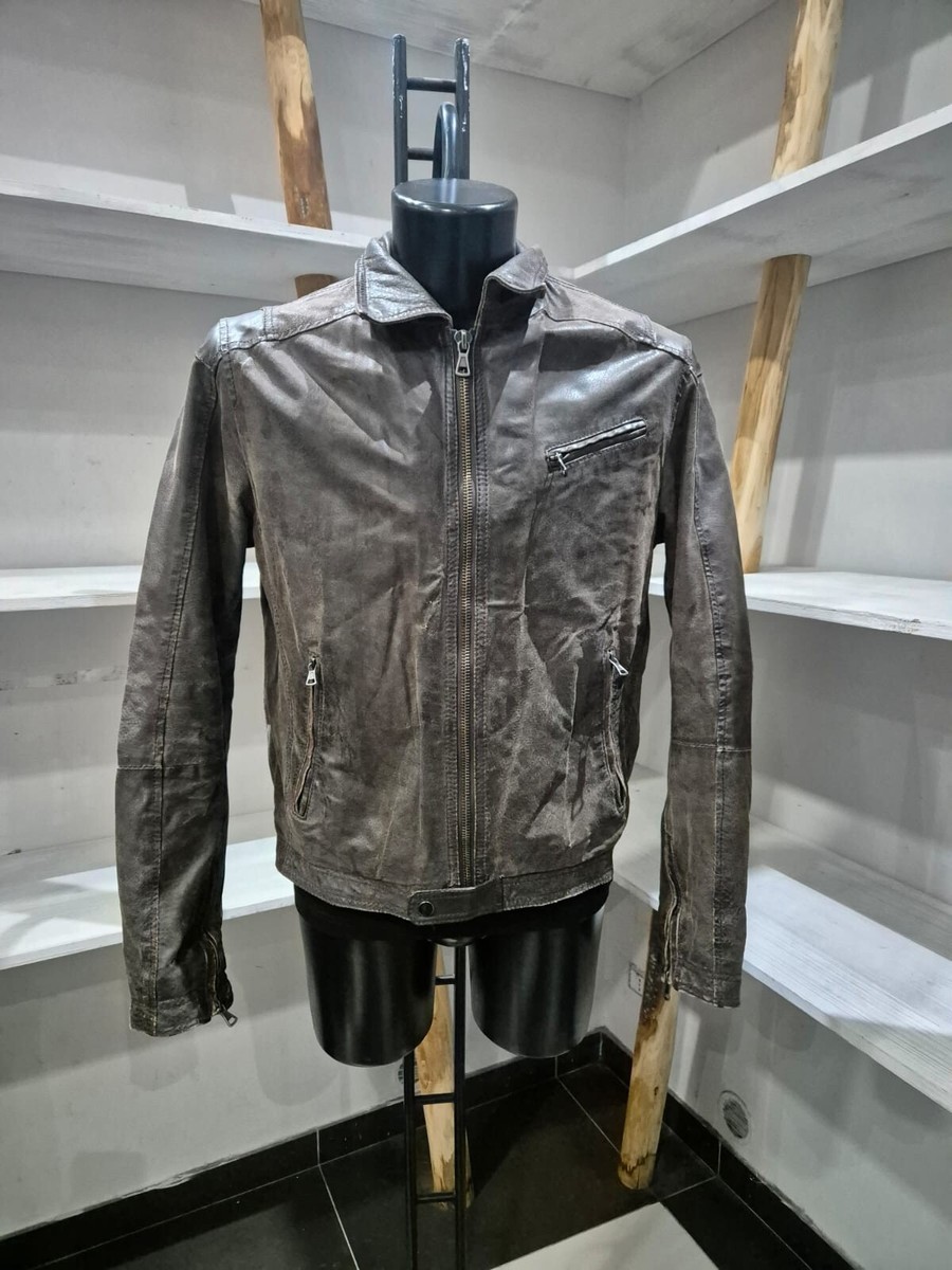 Conbipel Men's Genuine Leather Jacket Size 50 Brown XYR581L Conbipel Men's Genuine Leather Jacket Size 50 Brown XYR581L