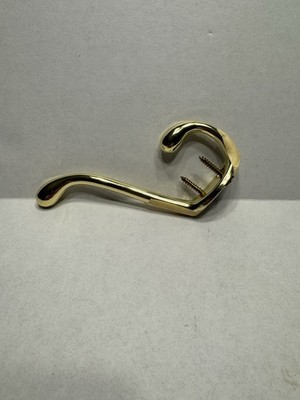 NIP Bulldog Hardware 5 1/4in Heavy Duty Coat/Hat Hanging Hook Brass | eBay