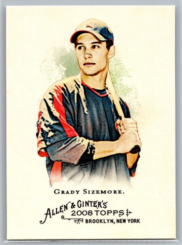 2008 Topps Allen & Ginter Baseball #190 Grady Sizemore Cleveland ...