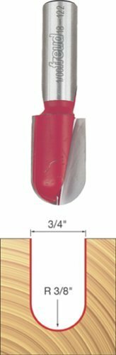 Freud 18-122 3/4-Inch Diameter Round Nose Router Bit with 1/2-Inch ...