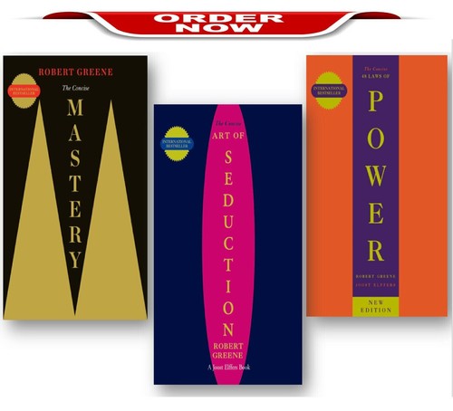 3 Buch Set Präzise 48 Gesetzen Of Power Mastery Art Of Verführung ...