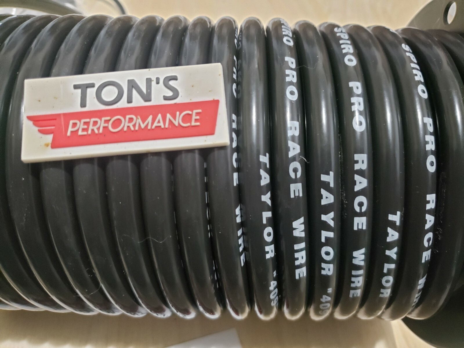 10.4mm BLACK Silicone Spiro Pro Race SPARK PLUG WIRE Taylor 409 by foot ...