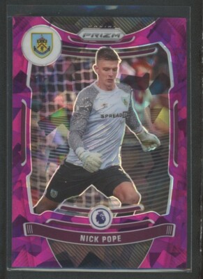 2021-22 Nick Pope 18/49 panini prizm premier league purple ice cracked ...