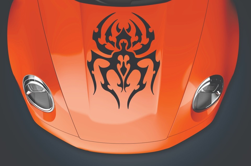 Spider Tribal Design Die Cut Vinyl Decal Transfer Sticker Premium ...