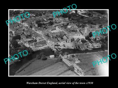 OLD 6 X 4 HISTORIC PHOTO OF WAREHAM DORSET ENGLAND VIEW OF THE TOWN ...