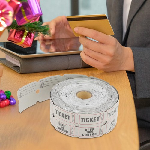 Raffle Tickets 1000 Tickets Premium Consecutively Numbered Folding Game ...