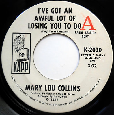 MARY LOU COLLINS 45 I've Got An Awful Lot Of Losing.. PROMO Northern ...