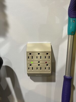 Wall Surge Protector Tan Do it 6 Outlets | eBay