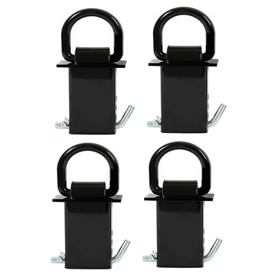 4PCS 12000LBS Heavy Duty Adjustable Trailer Stake Pocket D-Ring ...