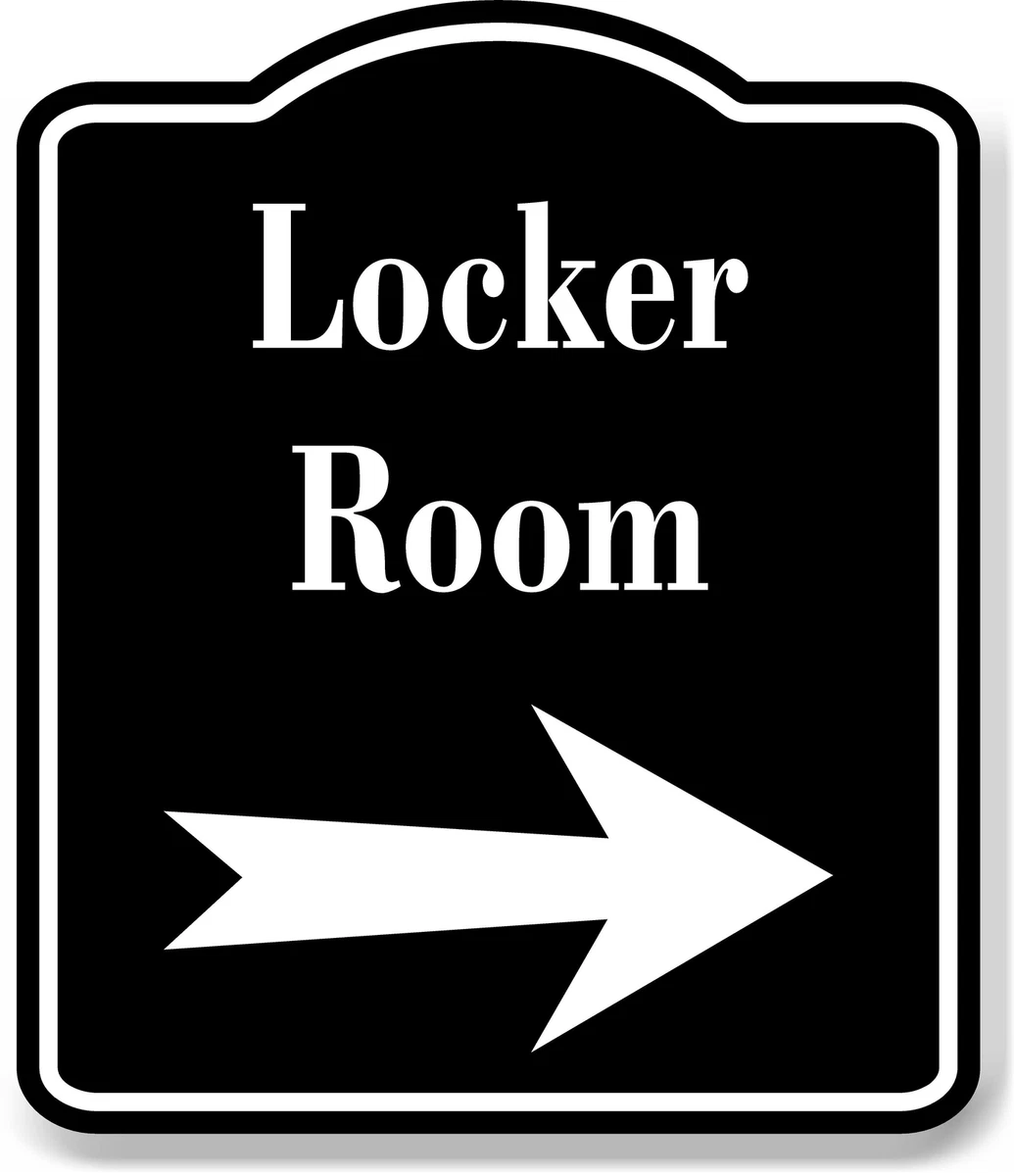 No Lockers Sign