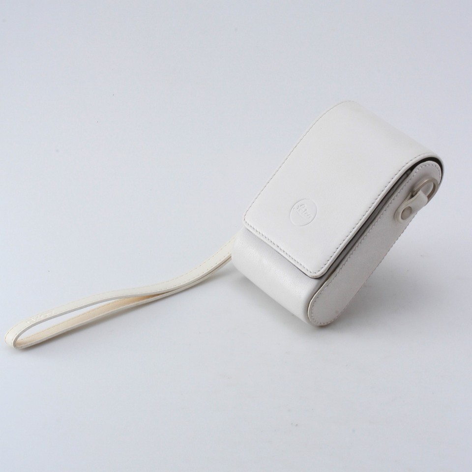 【NEAR MINT】Leica genuine camera white Leather Case for C-LUX 2 Shoulder ...