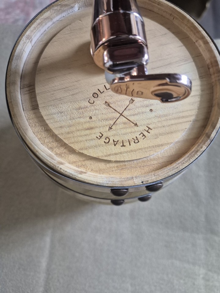 Heritage Collection Small Polished Wood Whiskey Barrel .6 1/4 Tall 5 1/ ...