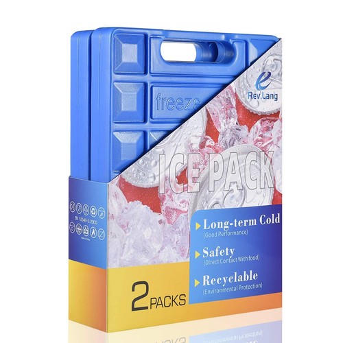 Large Freezer Cold Ice Pack Block Ice Chest, Reusable Long Lasting ...