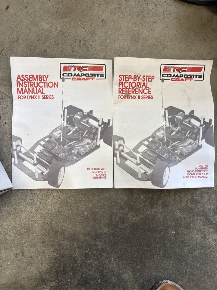 Vintage Trc Composite Craft Lynx 2 Series Craft Frame 2 Set Wheels RC ...