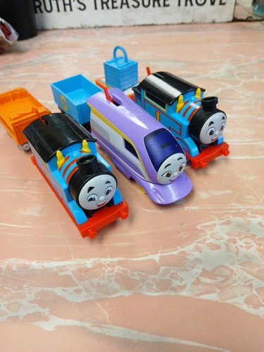 Thomas & Friends Trackmaster Kana Purple & 2 Thomas Motorized Engines ...