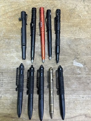 (Lot A) Lot 10 Self Defense Tactical Pens Ballpoint Office Student TSA ...