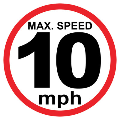 10 Mph Max Sign 8" x 8" | eBay UK