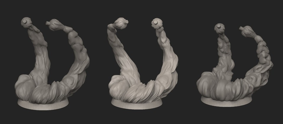 Smoke Trail Stands Base compatible w/ Primaris Inceptor marines ...