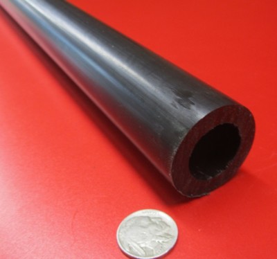 Delrin Acetal Black Tube 1.50" Oversize OD x 1.00" Undersize ID x 60 ...
