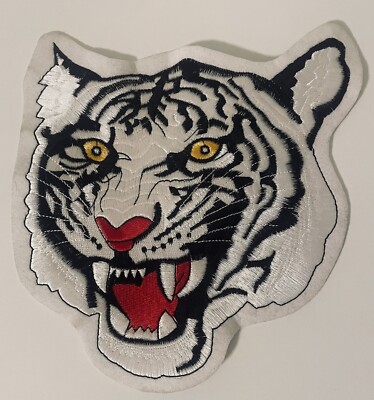 White Tiger Martial Arts Patch 8 1/2”x7 1/2” | eBay