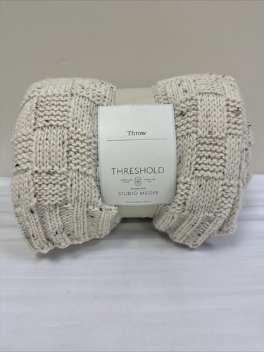 Threshold Designed With Studio McGee Checkered Knit 50x60 Throw Blanket ...