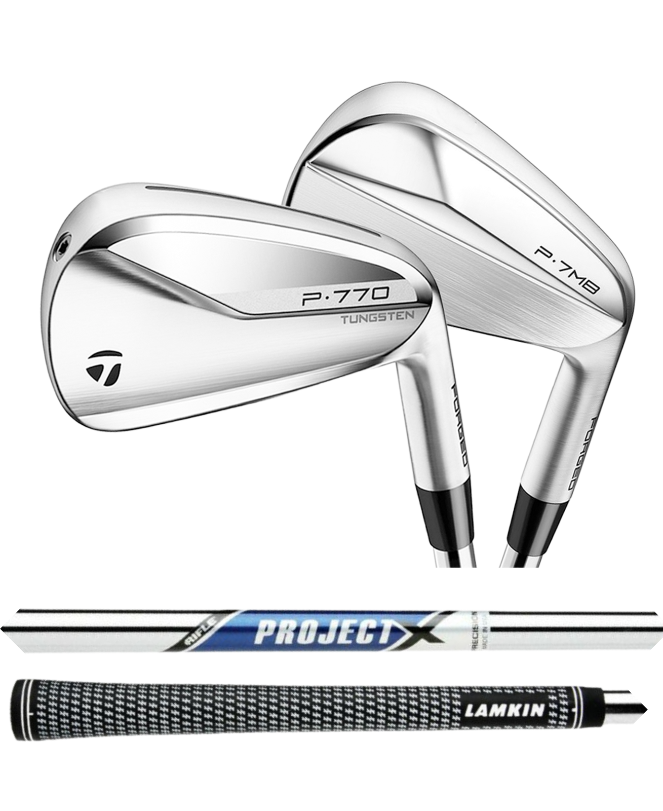 TaylorMade P770 & P7MB #3-PW Combo Iron Set, Project X Rifle Flighted 7 ...