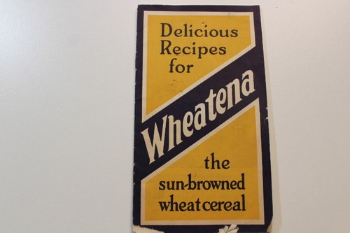 Vintage advertisement brochure booklet Delicious Recipes for Wheatena ...