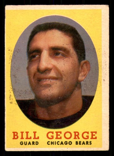 1958 Topps #119 Bill George Very Good Bears ID:387511 | eBay