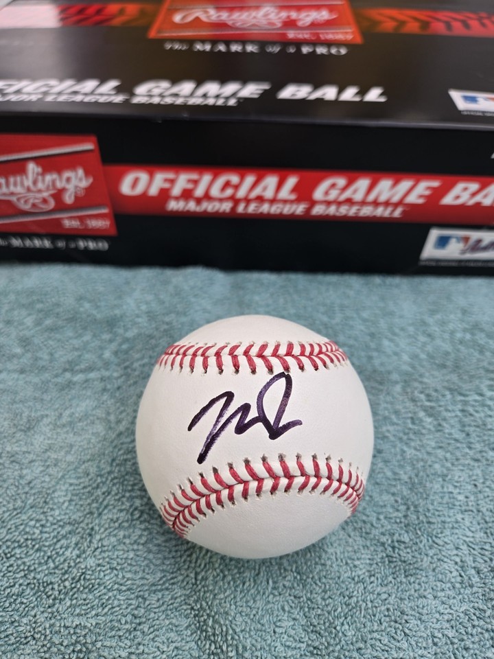 Mike Trout Autographed Signed Rawlings Official Major League Baseball ...