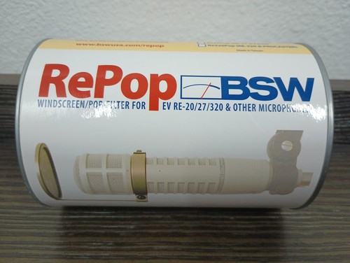 Electro-Voice RE20 Broadcast Announcer Mic with BSW RePop Windscreen ...