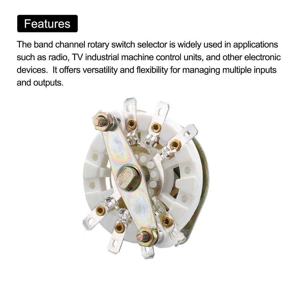 2 Pole 3 Position Band Selector 1 Deck for TV Radio Home Machine 3 Pcs ...