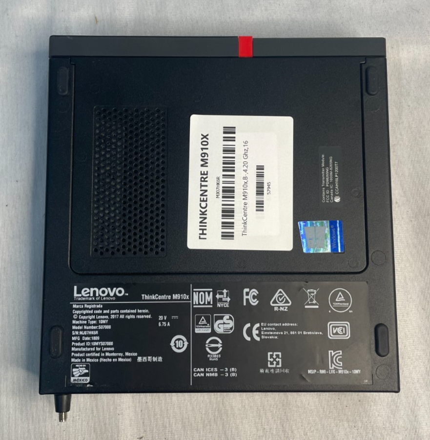 Lenovo ThinkCentre Mini Desktop M910x i7-7700@4.20GHz 16GB RAM 512GB ...