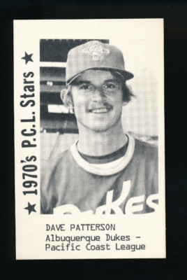 1979 Cramer 1970's P.C.L. Stars Dave Patterson Albuquerque Dukes rare ...