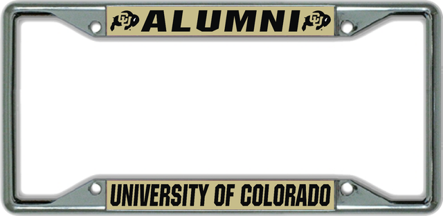 University of Colorado Buffaloes License Plate Frame Metal Chrome for ...