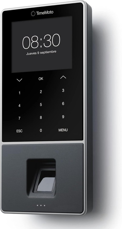 TimeMoto TM—828 SC Employee Time Clock with Fingerprint Sensor, Pairs ...