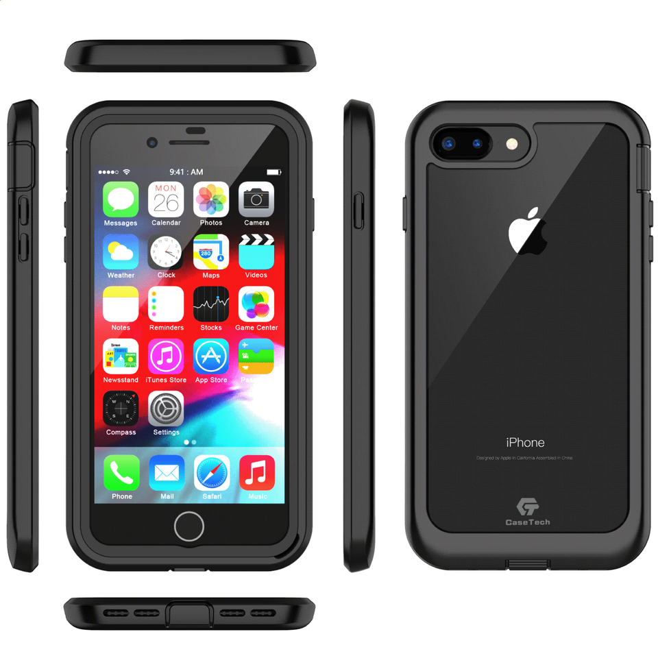 For Apple iPhone 7 / 8 Plus Case Cover Shockproof Waterproof w/ Screen ...