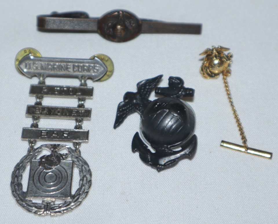 US Marine Corps | Black Emblem Hat Pin Tie Tack Qualification Badge Bar ...