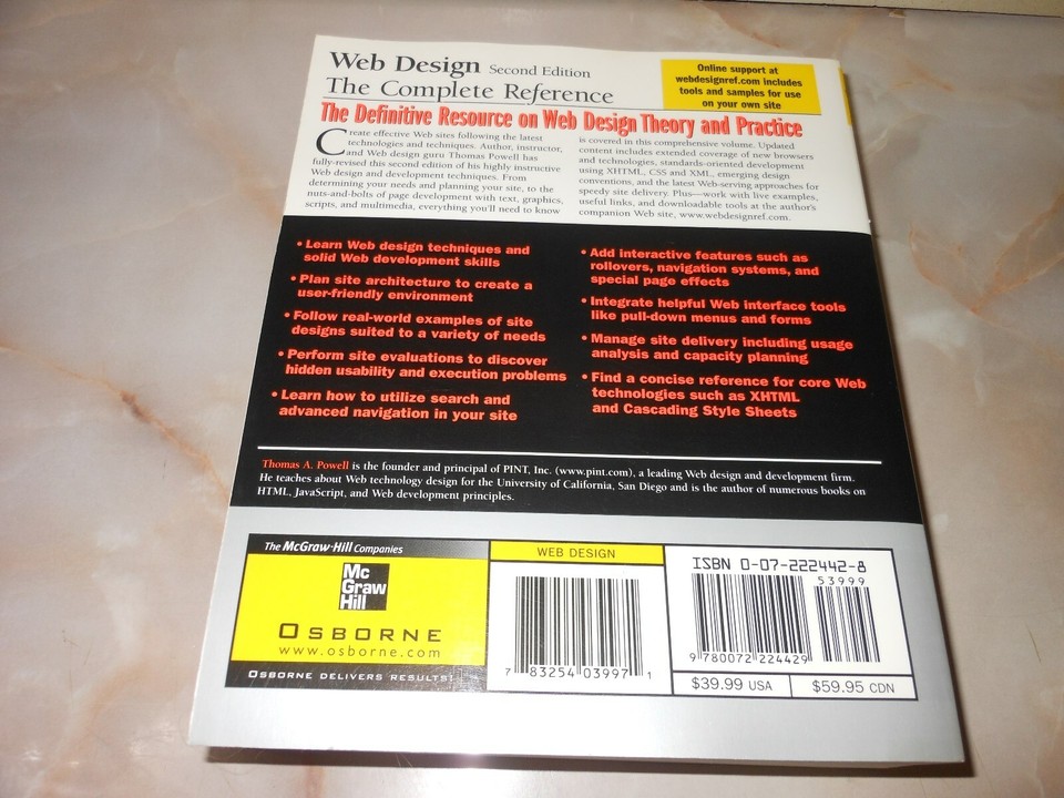 The Complete Reference - Web Design - Second Edition - Thomas A. Powell ...