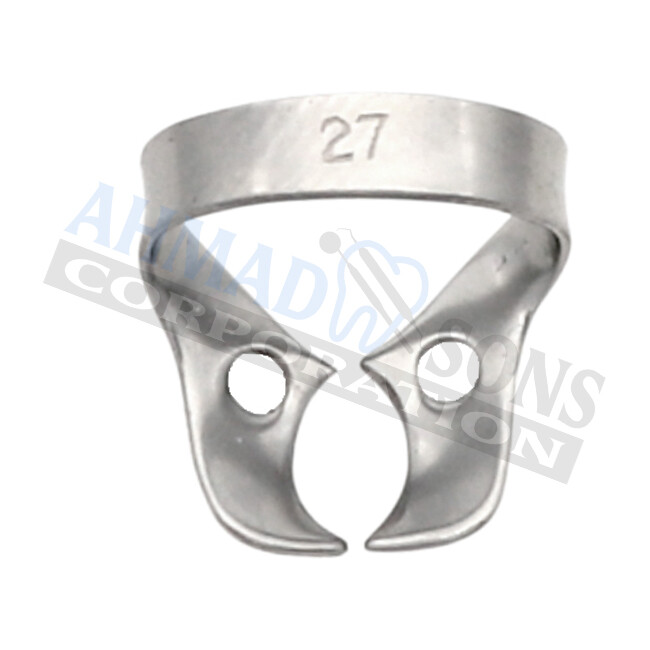 100 Pcs Dental Rubber Dam Endo Clamps #27 Endodontics Wingless ...