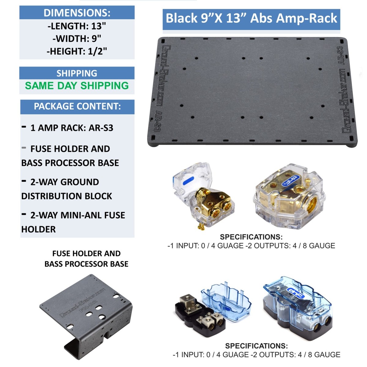 Custom Car Audio Amp Racks