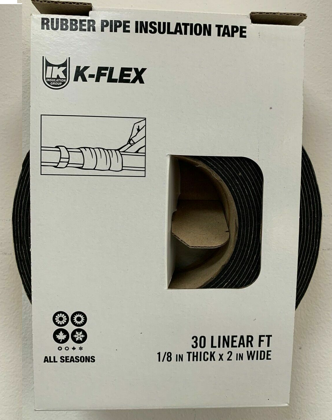 K-Flex 800-EL-018-HD Insulation Tape 1/8 Inch Thick x 2 In. W x 30 Ft USA (34C) | eBay