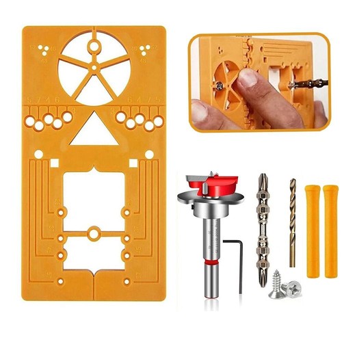 Hole Concealed Hinge Jig Drill Guide Sets 35mm Adjustable Forstner ...