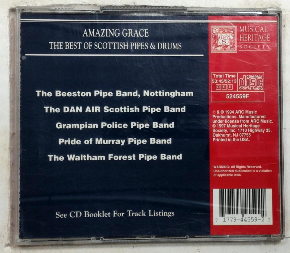 Amazing Grace The Best of Scottish Pipes and Drums CD 1997 Folk ARC | eBay