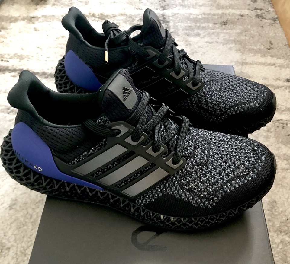 Adidas Ultra Boost 4D ULTRA4D Sneaker Black Purple FW7089 Size M 7 W 8 adidas-ultra-boost-4d-ultra4d-sneaker-black-purple-fw7089-size-m-7-w-8