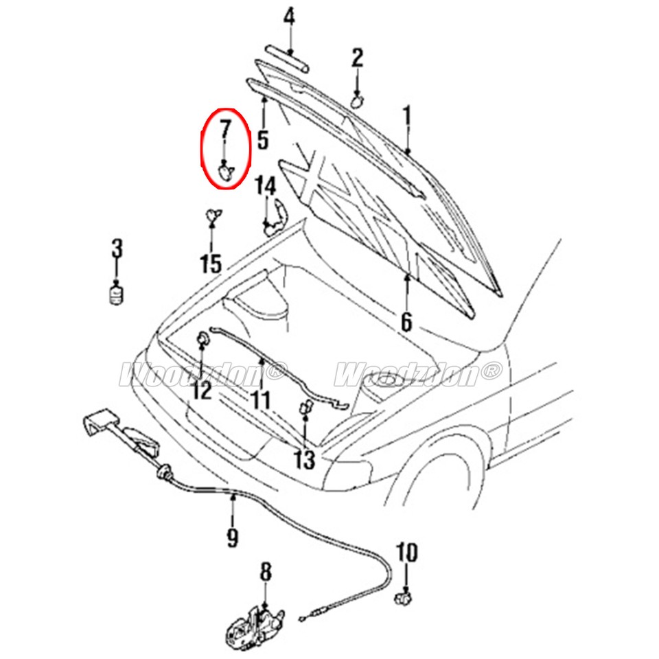 10x Hood Insulator Retainer Insulation Pad Liner Clip Fits For Nissan ...