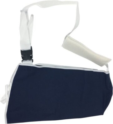 OTC Cradle Arm Sling Thumb Loop Reversable Left or Right Shoulder (Navy ...