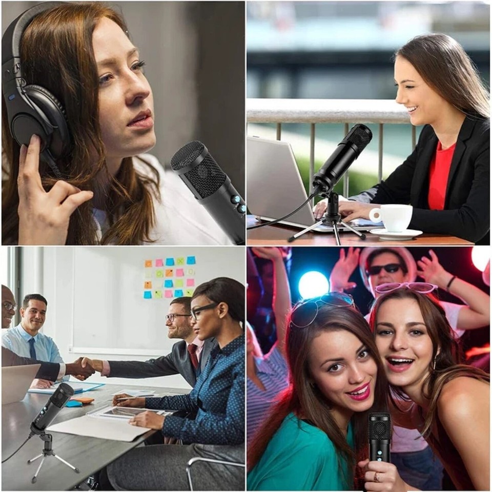 InnooTech PC USB Condenser Microphone Kit Pro home studio recording ...