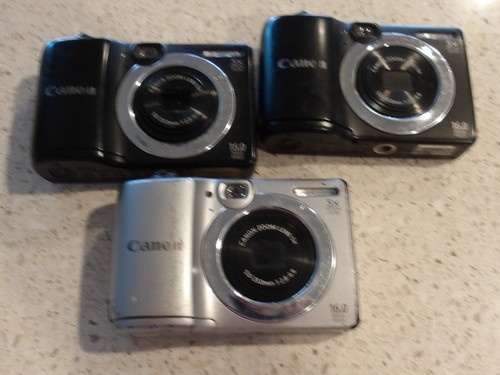 2 Canon PowerShot A1400, 1 Canon Powershot a1300 PARTS ONLY Fails to ...
